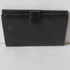 ANN TURK | Bags | Glen Miller For Ann Turk Black Leather Wallet | Poshmark